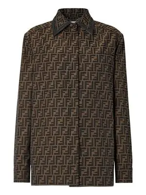 Fendi Ff Canvas Jacket - Brown