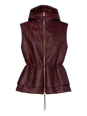 Fendi Quilted Nylon Vest - Red