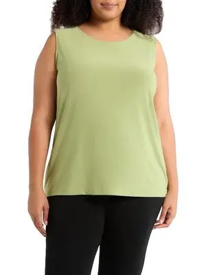 Vikki Vi Scoop Neck Tank - Pistachio