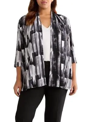 VIKKI VI Printed Knit Jacket