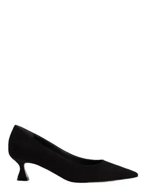 Marion Parke Flared Kitten Heel Pump - Black