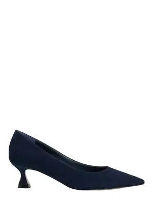 Marion Parke Flared Kitten Heel Pump - Navy
