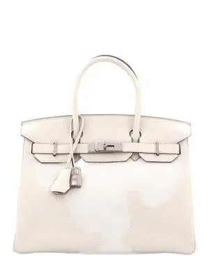 HERMES Birkin Handbag Togo With Palladium Hardware 30