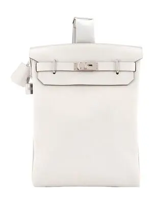HERMES Hac A Dos Backpack Togo Gm - Gris Pale