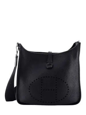 HERMES Evelyne Bag Gen I Clemence Pm - Noir