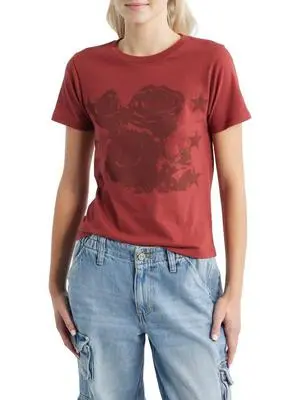GOLDEN HOUR Roses And Stars Graphic T-shirt - Spiced Apple