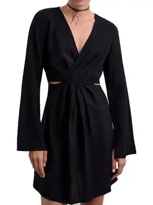 SCALPERS Ray Knot Mini Dress Black