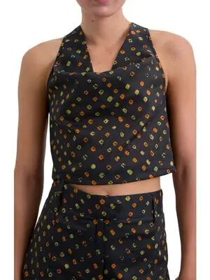 SCALPERS Print Top - Black