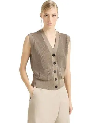 Brunello Cucinelli Sparkling Cotton Cardigan - Walnut