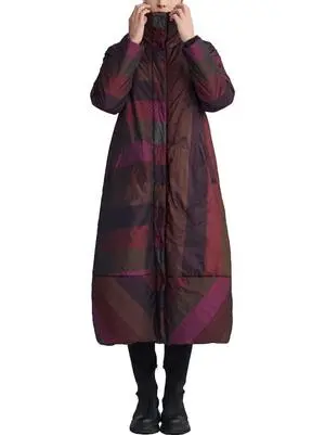 LUUKAA Balloon Padded Coat - Dark Scarlet