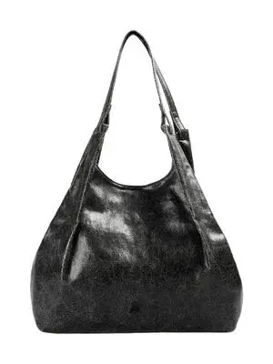 SCALPERS Metallic Shopper Bag - Black