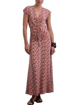 SCALPERS Printed Flowing Dress - Animalprint