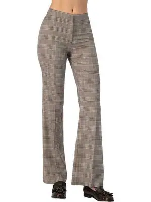IVONNE Straight-leg Trousers - Multi-brown