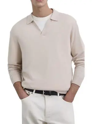 SCALPERS New Moller Polo Tricot - Cream