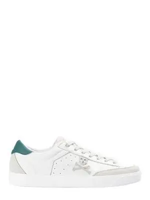 SCALPERS Leather Gala Sneakers - Whitegreen