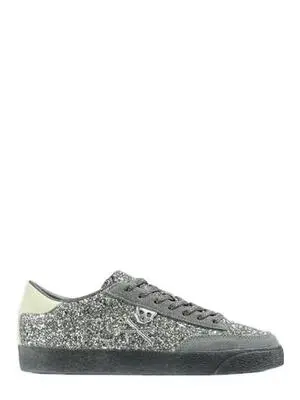 SCALPERS Suede And Glitter Sneakers - Grey