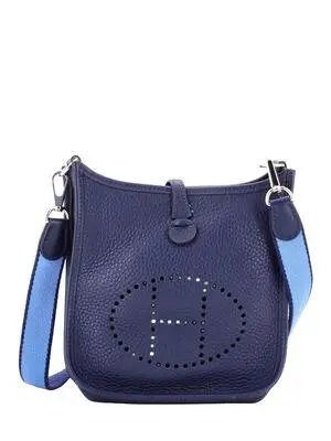 HERMES Evelyne Bag Gen Iii Clemence Tpm - Bleu Saphir