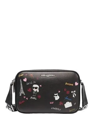 Karl Lagerfeld Paris Maybelle Crossbody Handbag - Black/multi