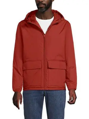 LANDS' END Featherfree Insulated Hooded Jacket - Bourbon