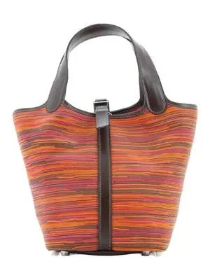 Hermès Picotin Bag Vibrato Pm Brown