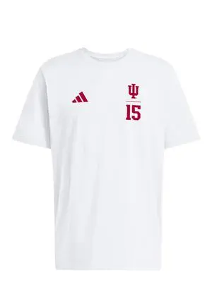 Adidas Indiana Hoosiers Fernando Mendoza Graphic T‑shirt - White / Multi