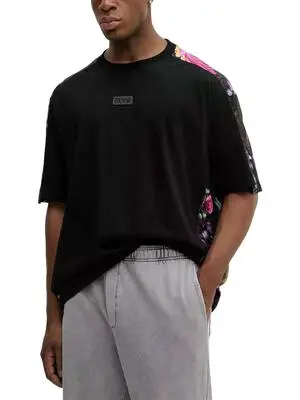 Versace Back-patterned Logo-plaque T-shirt - Black