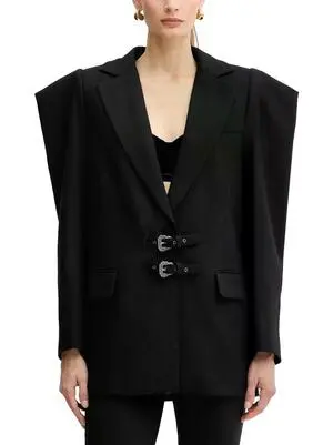 Versace Buckle-detailed Jacket - Black