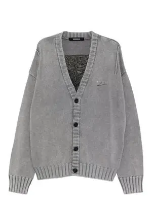 SONGZIO Angel Embroidered Cardigan - Grey