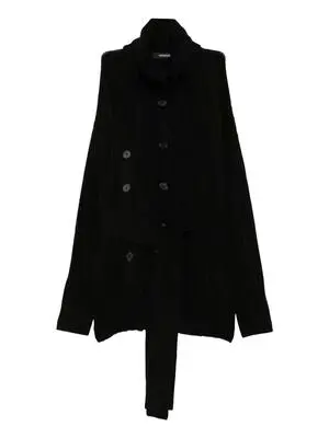 SONGZIO High-neck Cardigan - Black