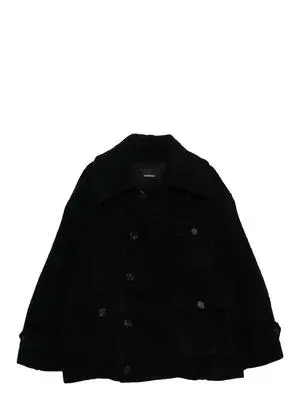 SONGZIO Curved Bell Coat - Black