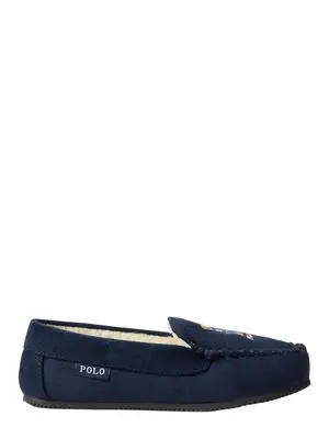 Ralph Lauren Polo Bear Faux-shearling Slipper - Navy