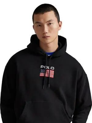 Ralph Lauren Flag Fleece Hoodie - Polo Black