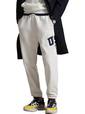 Ralph Lauren Flag Fleece Sweatpant - White