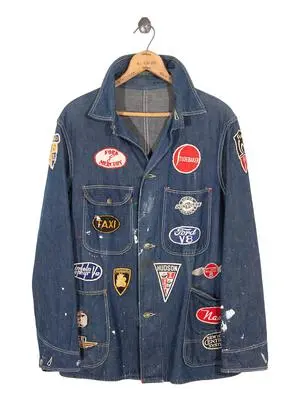 Ralph Lauren 1950s Patched Denim Jacket - Blue