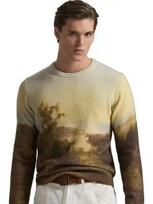 Ralph Lauren Hudson River Scene Printed Sweater - Multi