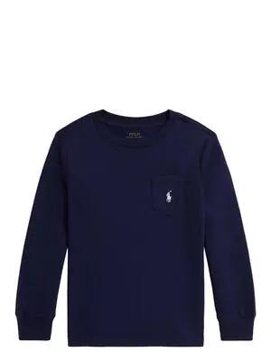 Ralph Lauren Triple-pony Cotton Long-sleeve Tee - Newport Navy