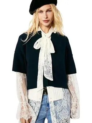 Free People See Me Softspun Cardigan - Black