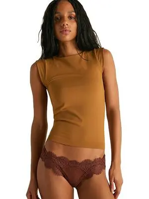 Free People Intimately Round Two Muscle Cami - Tiger Eye