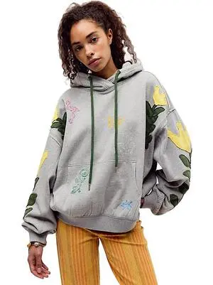 Free People We The Free For All Hoodie - Heather Grey Combo