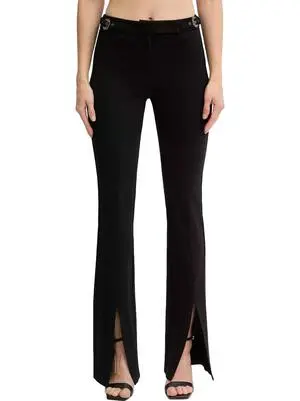 Versace Buckle Detail Trousers - Black