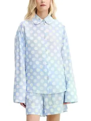 Sleeper Polka-dot Shirt And Shorts Set - Blue