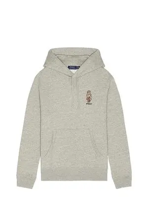 Polo Ralph Lauren Novelty Heritage Bear Hoodie - Loft Heather