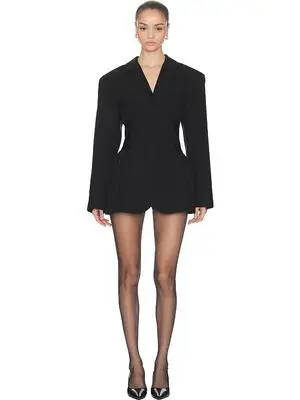 HAELO Brace Blazer Dress - Black