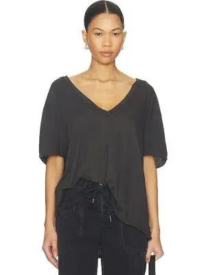 Free People Nina Tee V - Black