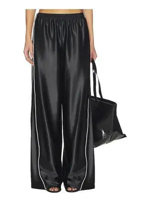 Alexander Wang Track Pant With Reflective Piping - Black