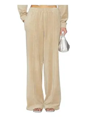 Alexander Wang Allover Hotfix Relaxed Pant - Warm Taupe