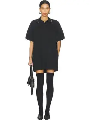 Alexander Wang Relaxed Mini Polo Dress - Black