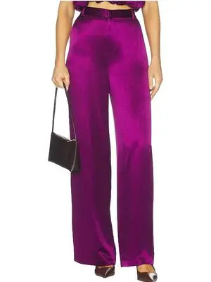 NONCHALANT LABEL Esme Wide Leg Pant - Plum