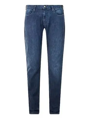 Emporio Armani J06 Slim-fit Denim Jeans - Medium Blue Denim