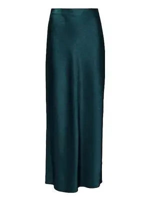 Vince Fluid Satin Column Maxi Skirt - Juniper